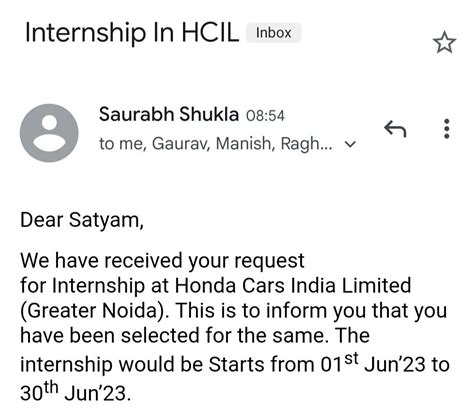 Satyam Pandey On Linkedin I Am Exited To Share My Internship Letter From One Of The World Famous