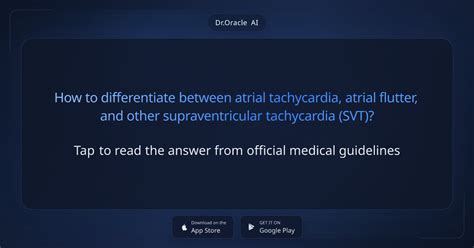 How To Differentiate Between Atrial Tachycardia Atrial Flutter And Other Supraventricular