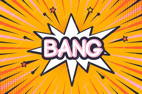 Cartone Animato Pop Art Sfondo Bang Vettore Gratis