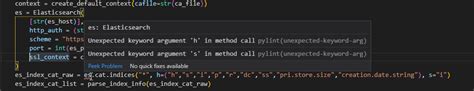 Unepexted Keyword Argument In Python Script Elasticsearch Discuss