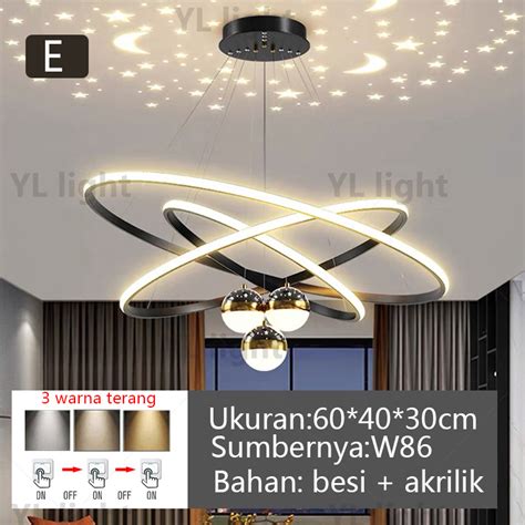 Stok Tersedia Lampu Langit Langit Led Modern Dapat Diredupkan Dengan