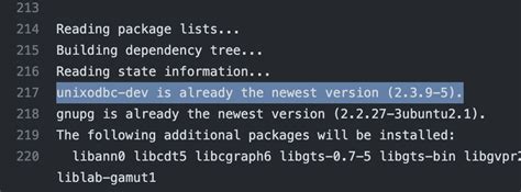 Pin Unixodbc Version To Fix Ci Pipeline By Lukasmasuch Pull Request