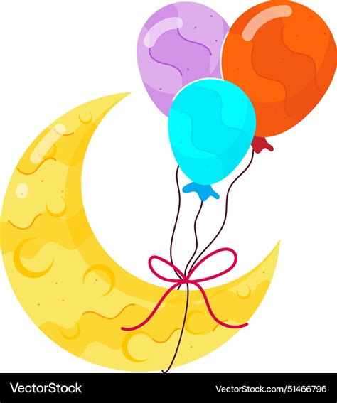 Eid Celebration Flat Stickers Royalty Free Vector Image