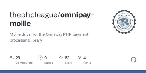 Github Thephpleagueomnipay Mollie Mollie Driver For The Omnipay Php Payment Processing Library