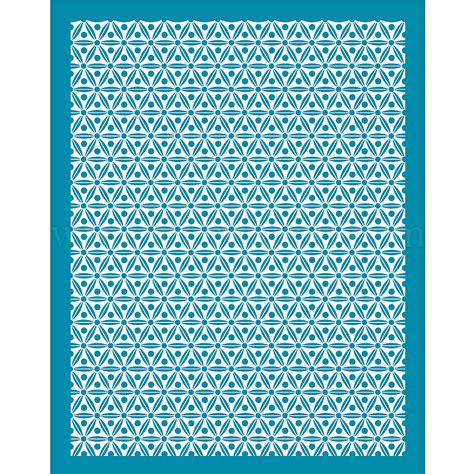 Wholesale Olycraft 4x5 Inch Triangle Plaid Clay Stencil Flower Of Life