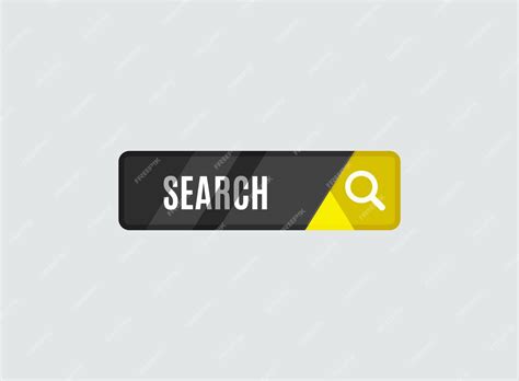 Premium Vector Search Button Futuristic Hitech Ui Design