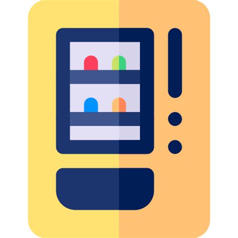 Vending Machine Basic Rounded Flat Icon