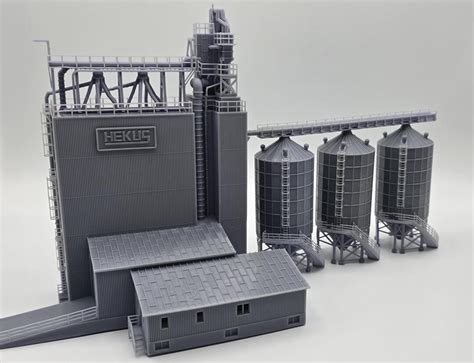 N Scale Grain Elevator Etsy