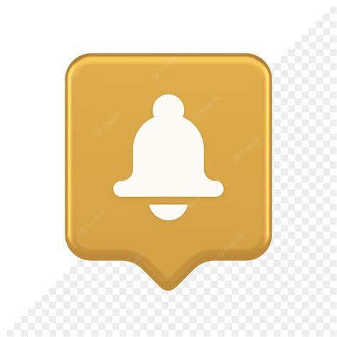 premium psd bell ring audio sound button signal push reminder