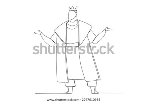 Excited King Gave Speech People King Stock Vector Royalty Free