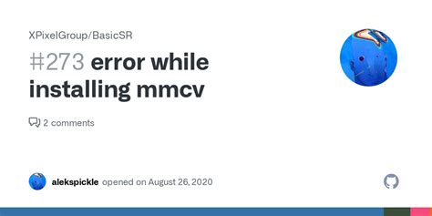 error while installing mmcv · issue 273 · xpixelgroup basicsr · github