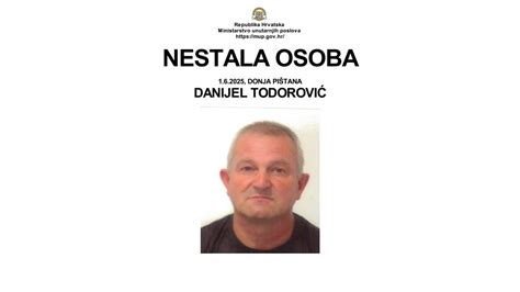 Jeste li ga vidjeli Na području Orahovice nestao Danijel Todorović
