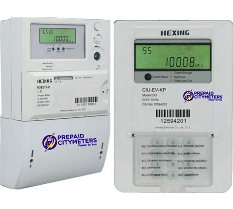 Hexing Three Phase Split Meter Hxe310 P With Ciu Ev Kp 100a 10 A