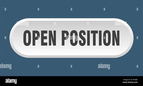 Open Position Button Rounded Sign Isolated On White Background Stock Vector Image Art Alamy