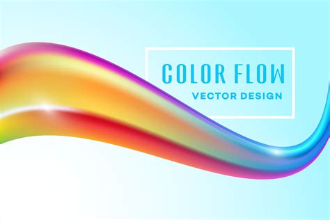 Modern Colorful Flow Poster Wave Liquid Shape Color Mesh Background