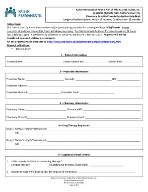 Fillable Online Prior Authorization PA Form For Prior