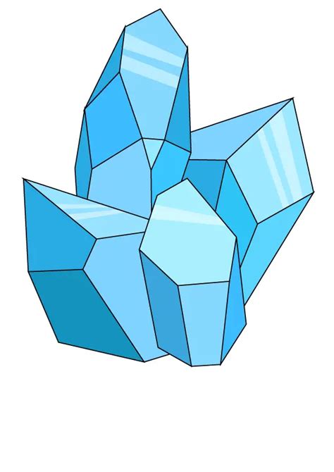 How To Draw Crystals Step By Step