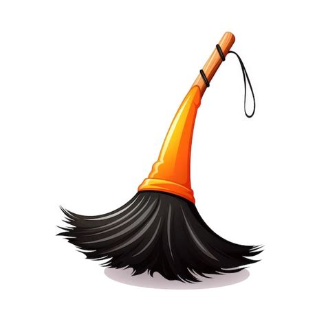 Premium Photo Witchs Broom Isolated On White Background