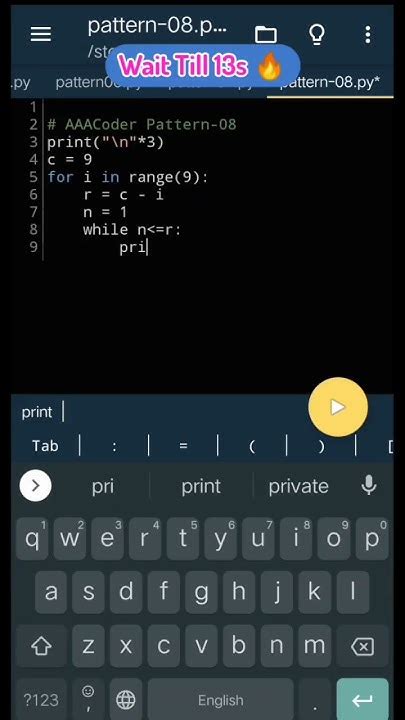 how easy in python to print number pattern with star pattern coding