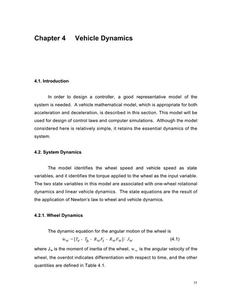 Chapter 4 Vehicle Dynamics Docslib