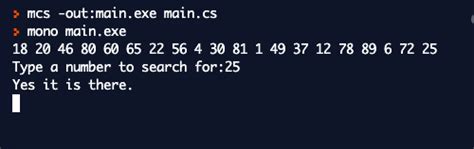 C Program That Generates 20 Random Numbers And Search The Array For