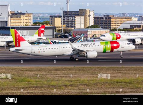TAP Air Portugal Airbus A321LR Aircraft Lisbon Airport In Portugal