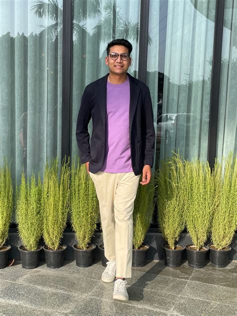 ดูไอเดียสไตล์การแต่งตัวสำหรับ「เสื้อแจ็คเก็ต Comfort กระดุม 2 เม็ด สีพื้น、เสื้อเชิ้ต ผ้าออกฟอร์ด