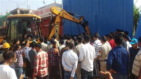 Katni News माधवनगर में अतिक्रमण हटाने पहुंचा अमला महापौर प्रशासन