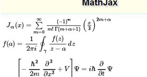 Mathjax Inclua Fórmulas Matemáticas Em Sites E Blogs