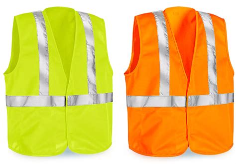 Solid Hi Vis Safety Vest In Stock Uline