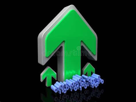 Datos Binarios Que Cargan Stock De Ilustración Ilustración De Octetos