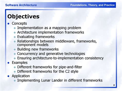 implementing architectures ppt download