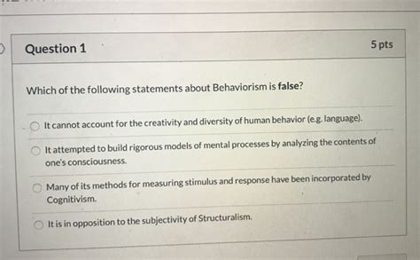 solved question 1 5 pts which of the following statements