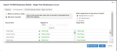 Why Name Data In Importing Data To Sys08 Employee Details Module Is Not