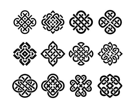 Premium Vector Celtic Knots Illustration Design Collection