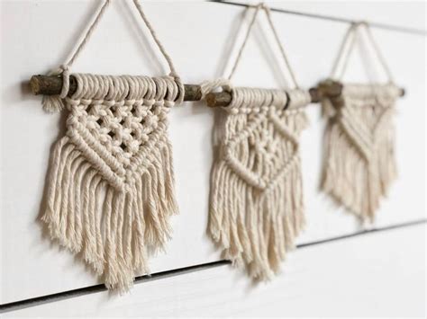 Makrame Yılbaşı Süslemeleri Da 30 Tl Macrame Wall Hanging