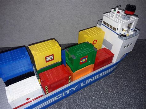 Lego Moc Container Ship By Brick Forge Rebrickable Build With Lego