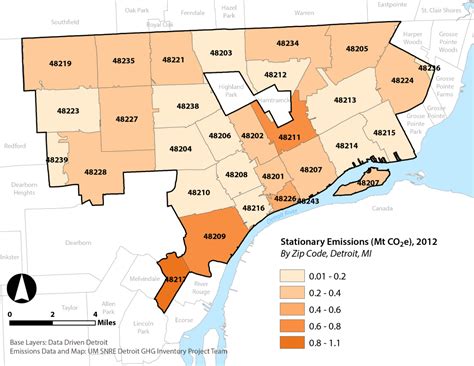 Detroit Zip Code Map Zip Code Map Detroit Michigan Us