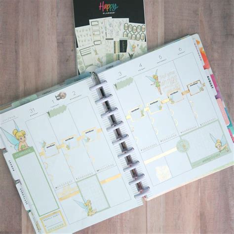 Tinkerbell In Vertical Happy Planner R Happyplanners