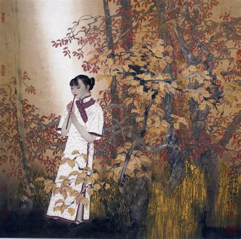 於文江工筆仕女人體畫 每日頭條