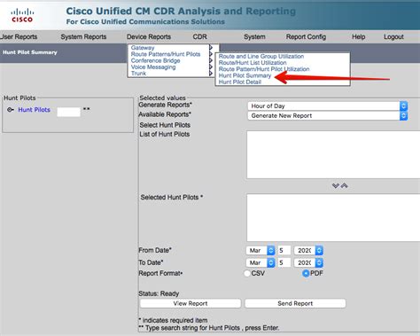 report on hunt group cisco community