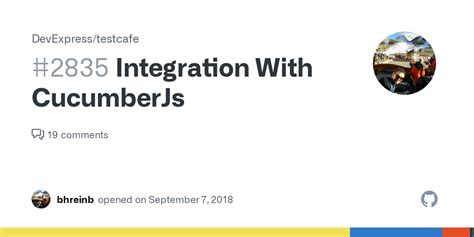 Integration With Cucumberjs · Issue 2835 · Devexpresstestcafe · Github