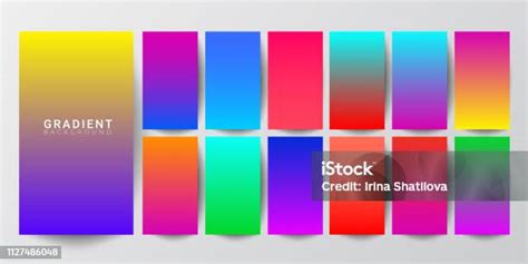 현대 스크린 색상 그라디언트입니다 모바일 응용 프로그램에 대 한 벡터 디자인 0명에 대한 스톡 벡터 아트 및 기타 이미지 0명 다중 색상 러시아 Istock