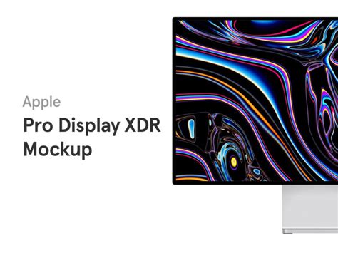 Apple Pro Display Xdr Mockup Download Fimga Resource