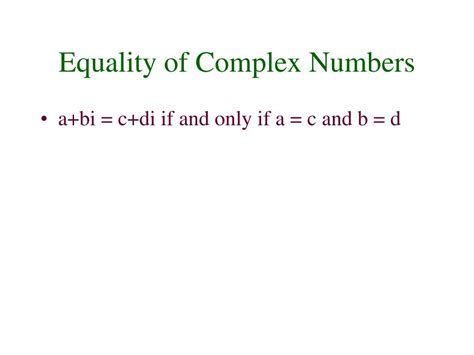 PPT Complex Numbers PowerPoint Presentation Free Download ID 6039601