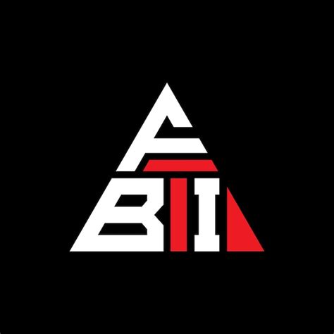 Premium Vector Fbi Triangle Letter Logo Design With Triangle Shape