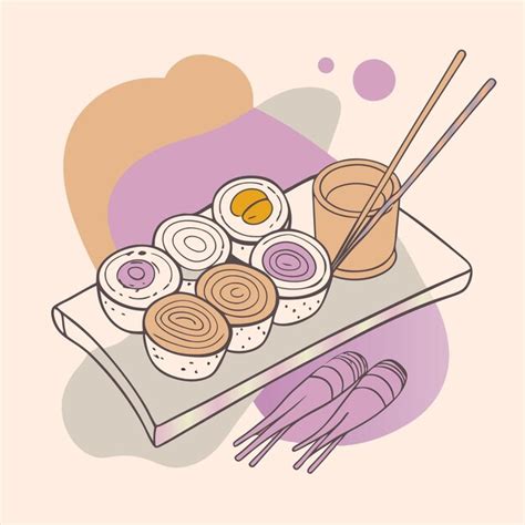 A Box Of Eggs And Eggs With Chopsticks On It Premium Ai Generated Vector