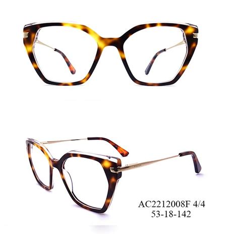 Customized Combinative Acetate And Metal Square Optical Frames Supplier
