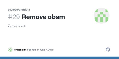 Remove Obsm Issue Scverse Anndata Github