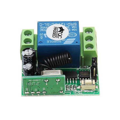 Módulo Relé Ak Rk01 12 12v 433mhz 1 Canal Com Controle Remoto